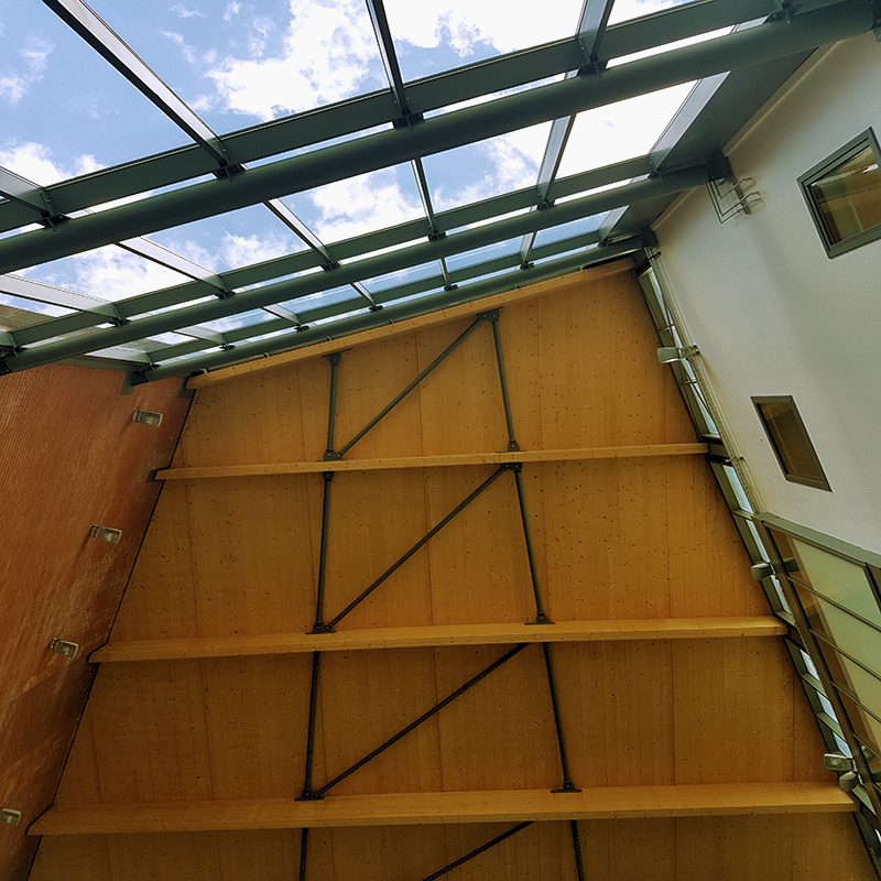 Pinderfields Atrium CLT and Gluelam » Atom Consultants